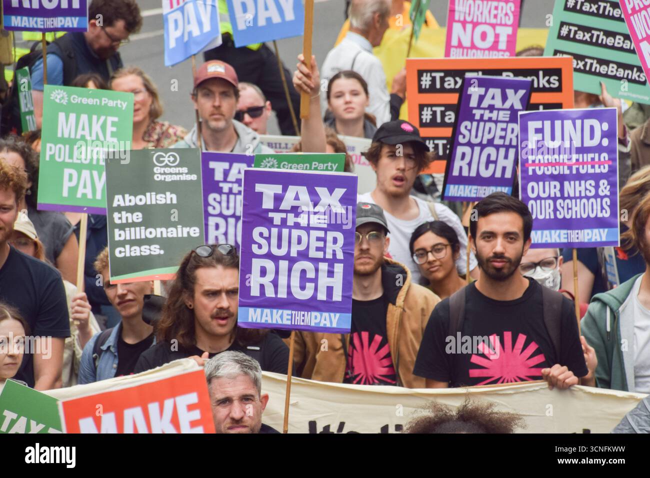 London, UK. 20th September 2025. Protesters gather for the Make Them ...