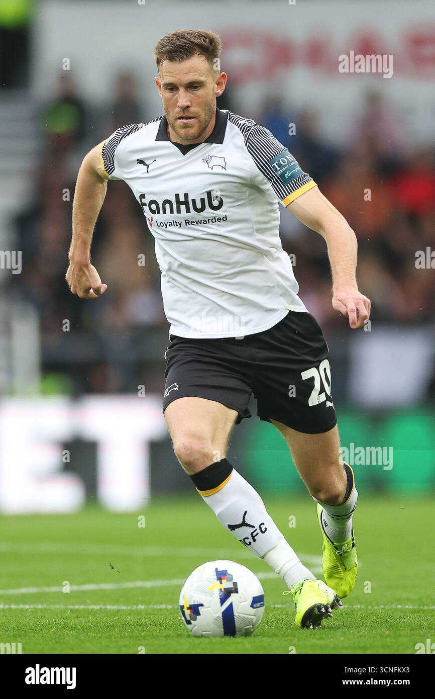 Derby County's Callum Elder during the Sky Bet Championship match at ...