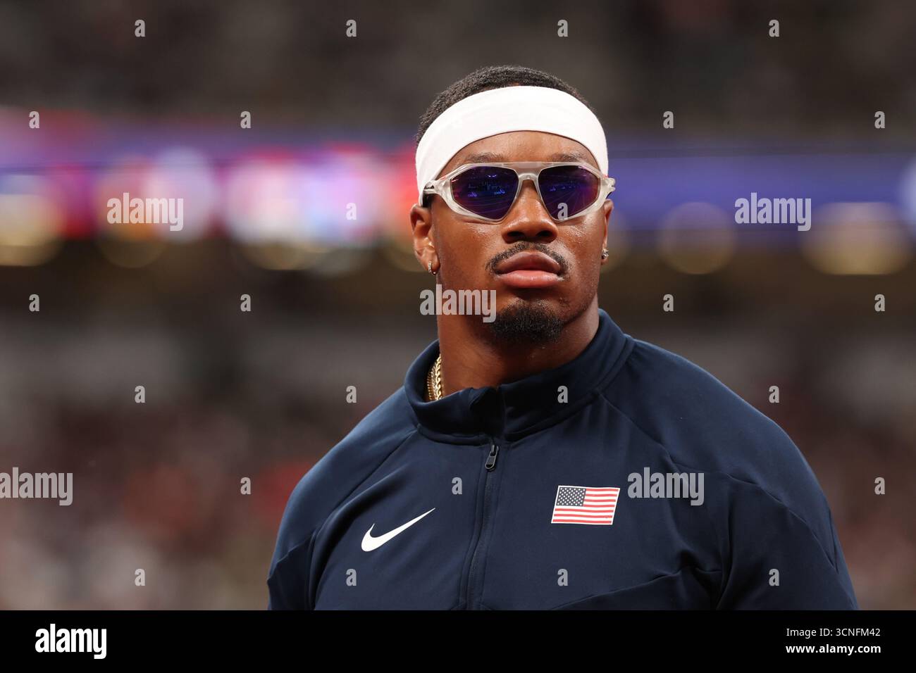 21 September 2025, Japan, Tokio: Athletics, World Championships, decathlon, javelin throw, men ...