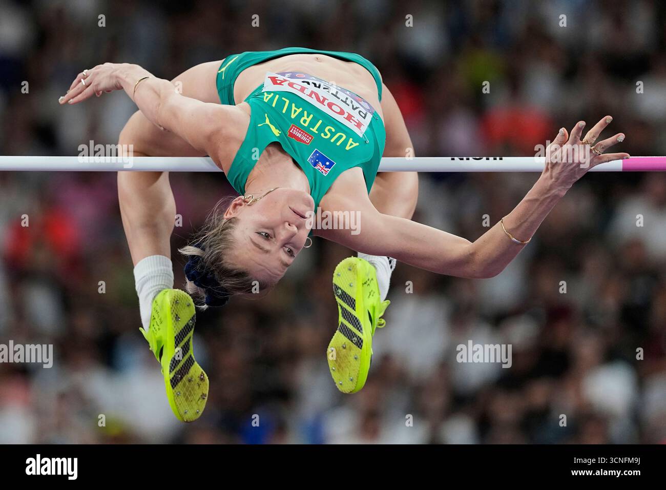 Australia's Eleanor Patterson competes in the women's high jump final ...