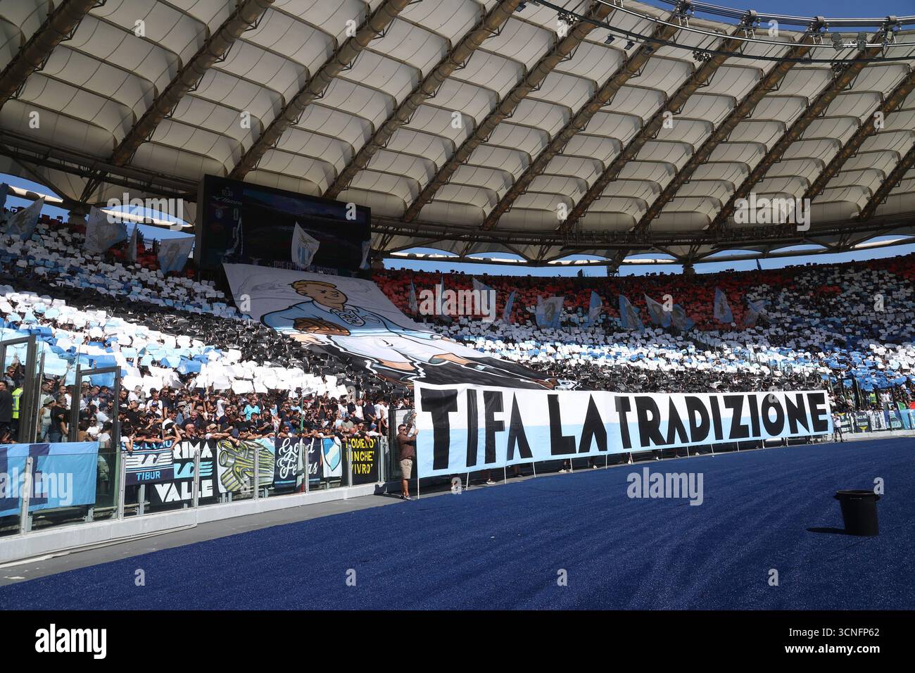 Rome, Italy September 21, 2025: Lazio supporters show choreography ...