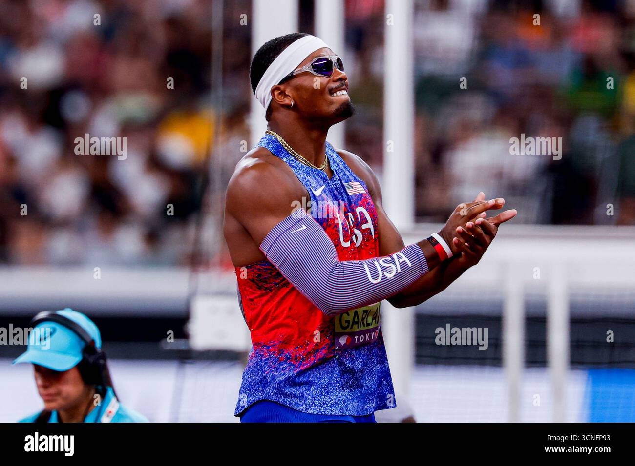 Kyle Garland of United States of America competing in the Decathlon Men ...