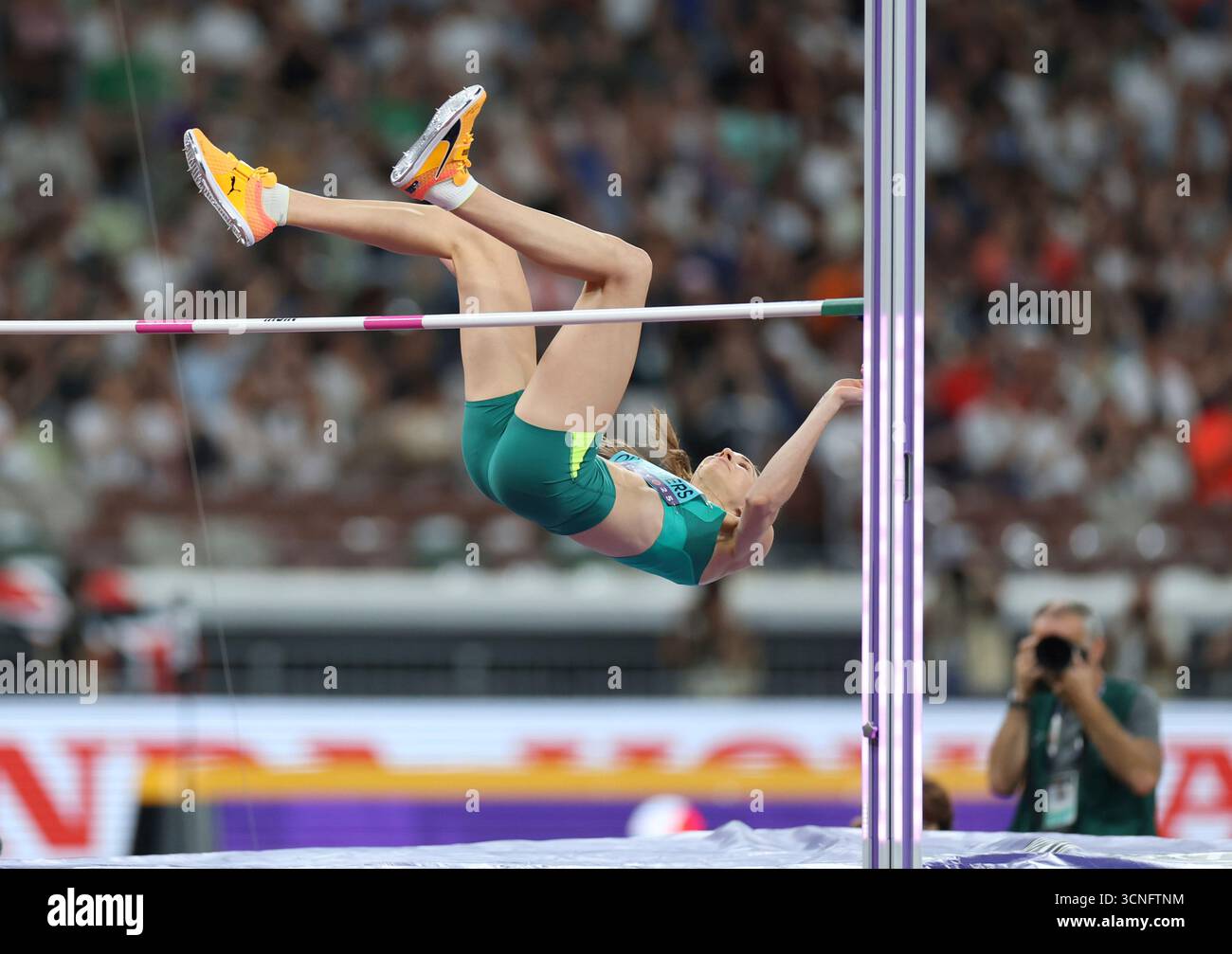 Nicola OLYSLAGERS of Australia performs during the Women's High Jump ...