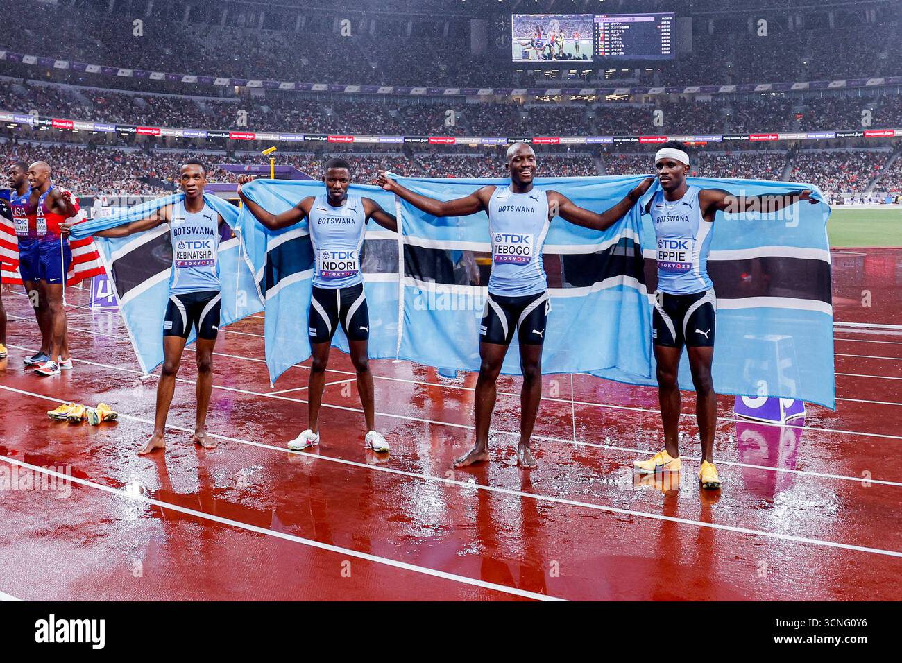 winner team of Botswana, Lee Bhekempilo Eppie and Letsile Tebogo and ...