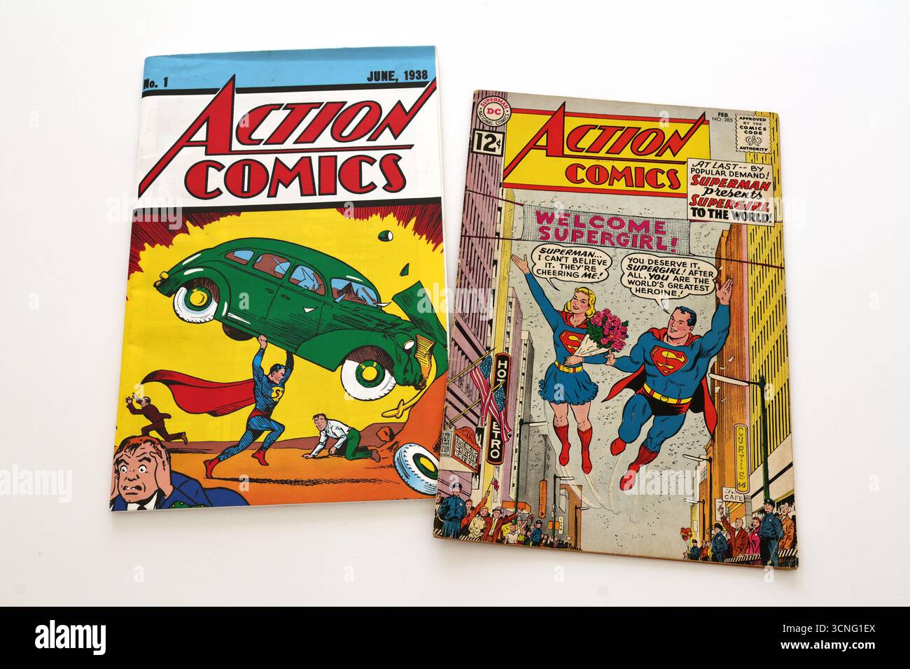 Action Comics by DC Comics, first issue of June 1938 and #285 (February ...