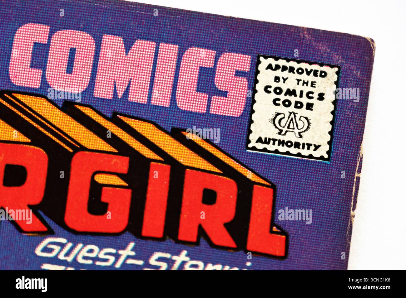 Vintage “Approved by the Comics Code Authority” logo from Action Comics ...