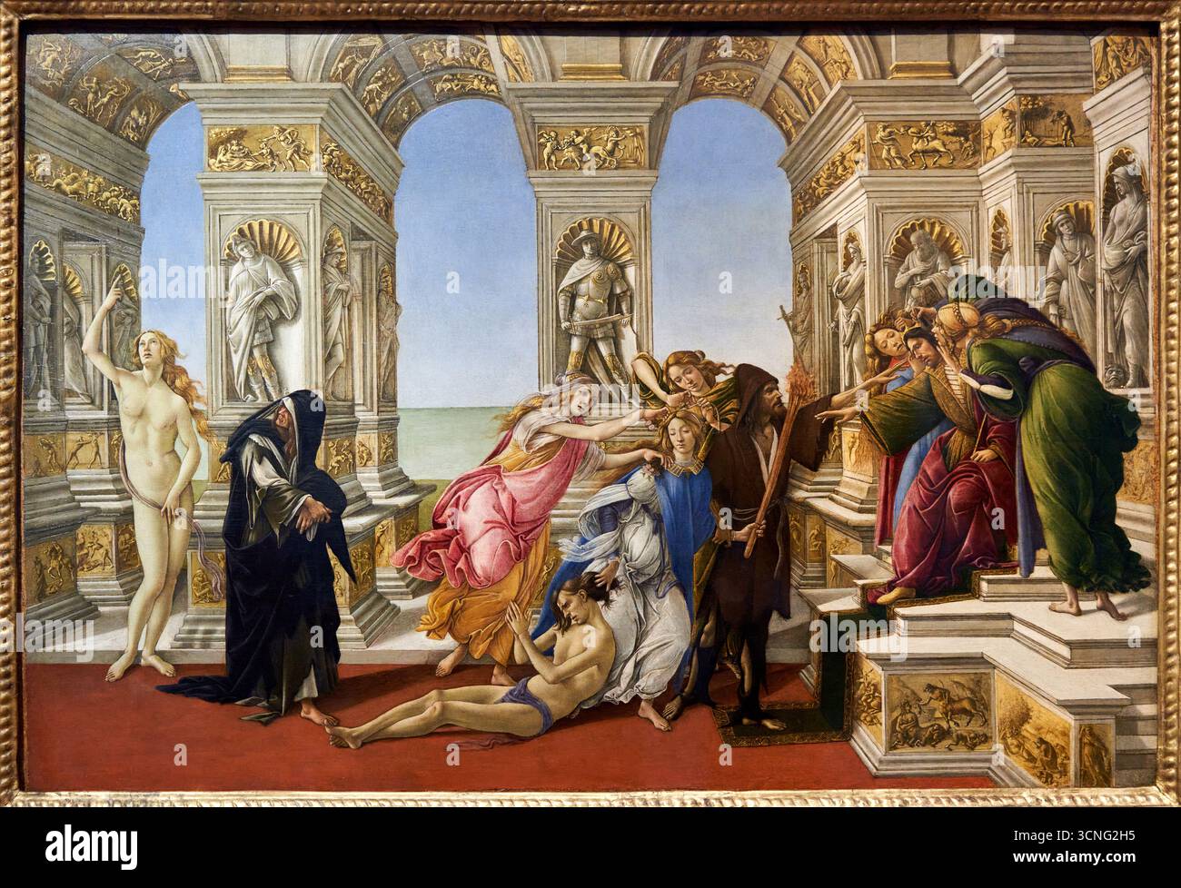 The Calumny of Apelles, 1495, Tempera on wood, Alessandro Filipepi ...