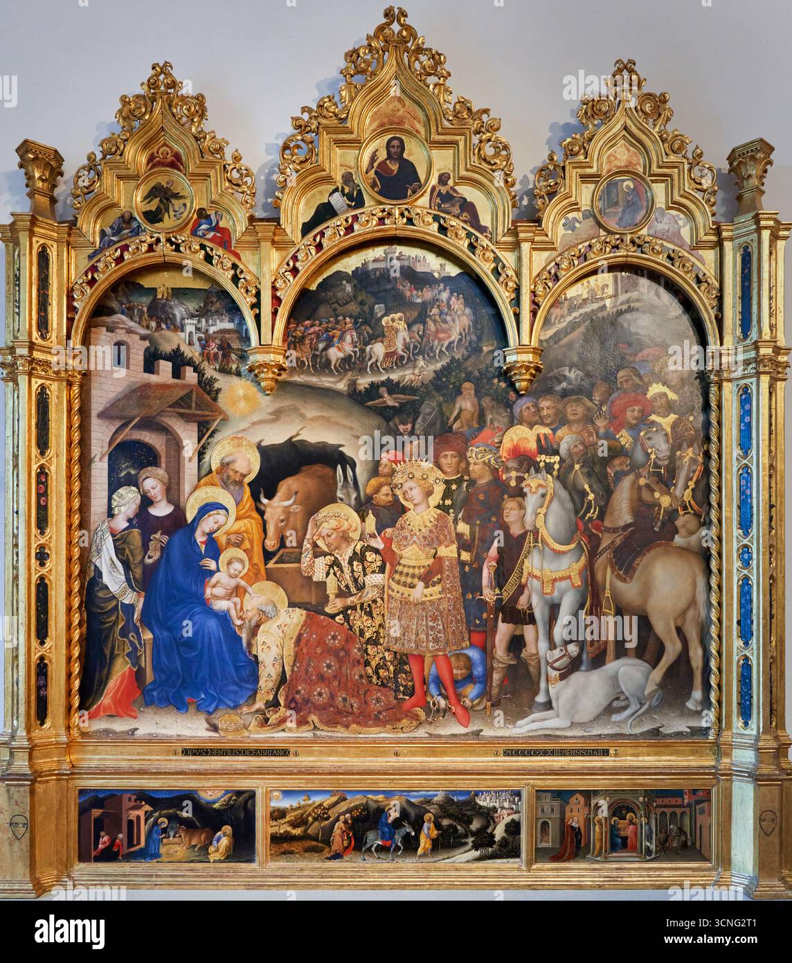 Adoration of the Magi. Christ in Judgement, the Annunciation and ...