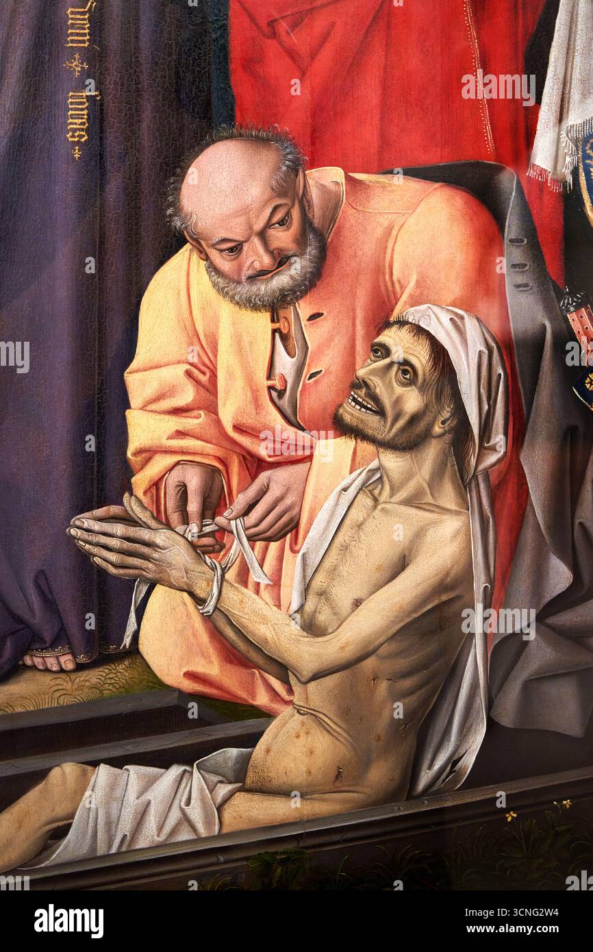 Close up, Resurrection of Lazarus; Supper in the Pharisee's house, 1461 ...