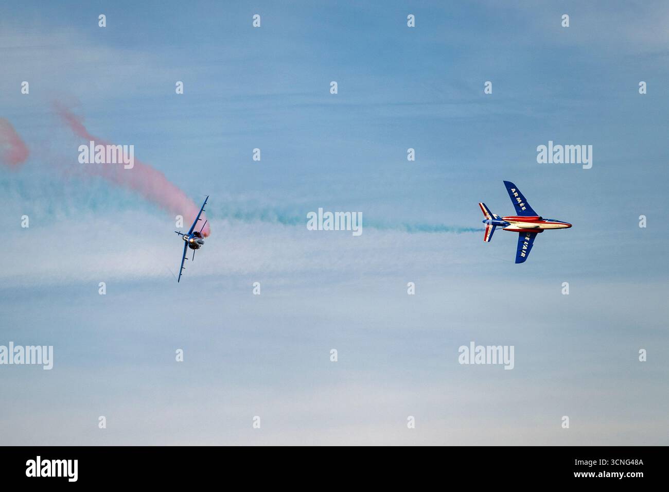 Exhibition tricolor arrows hi-res stock photography and images - Alamy