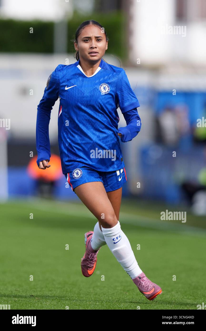 Chelsea's Alyssa Thompson during the Barclays Women's Super League ...