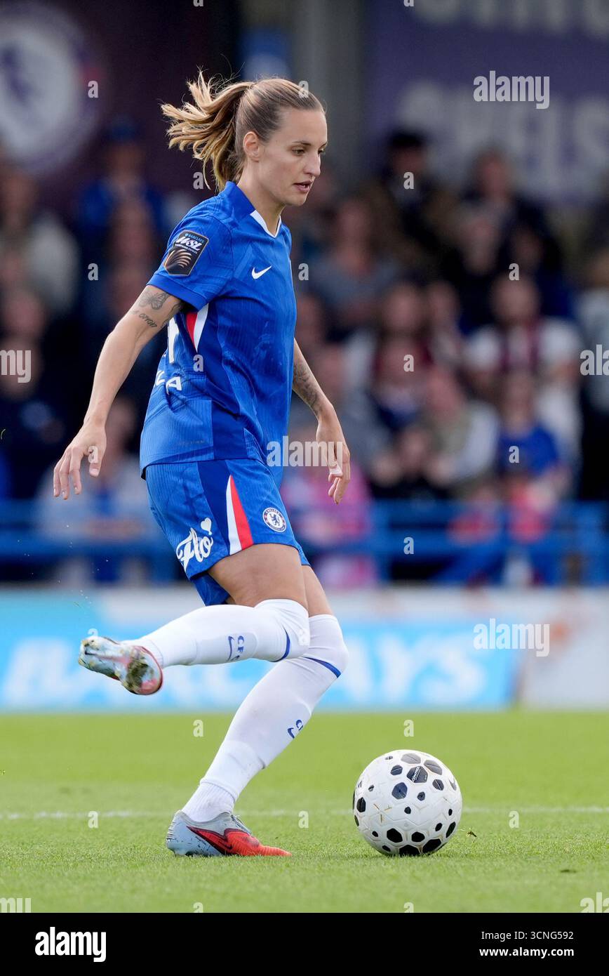 Chelsea's Nathalie Bjorn in action during the Barclays Women's Super ...