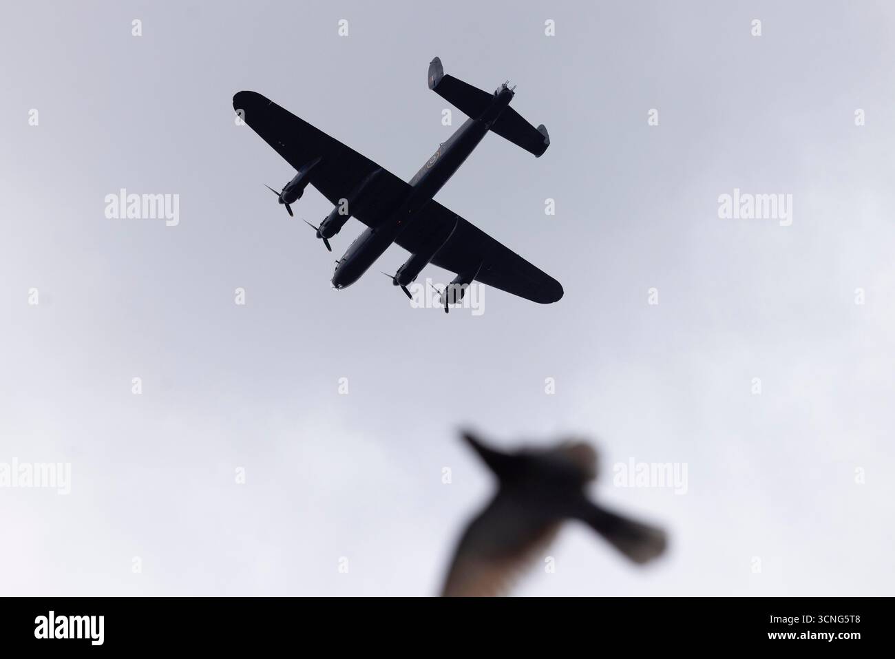 The Avro Lancaster heavy bomber of the Battle of Britain Memorial ...