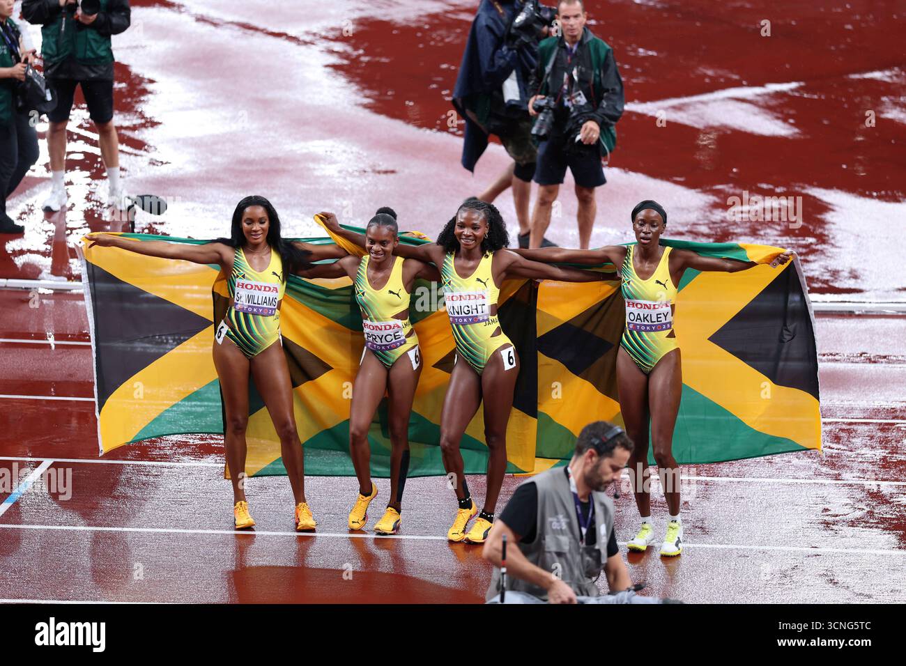 Jamaica's Stacey Ann WILLIAMS, Andrenette KNIGHT, Dejanea OAKLEY, and ...