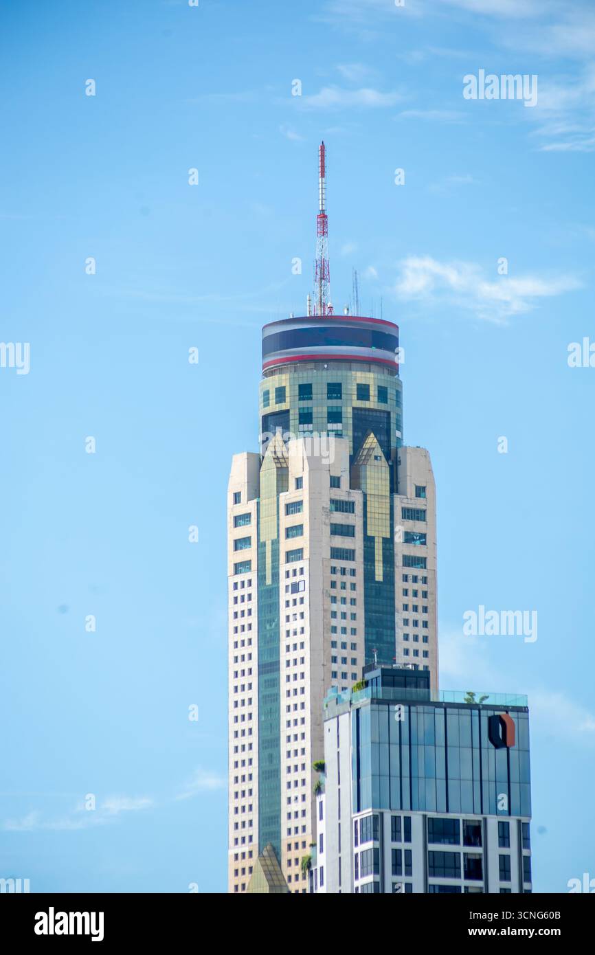 Bangkok Thailand - August 4 2025: View of Baiyoke sky tower 2 on the ...