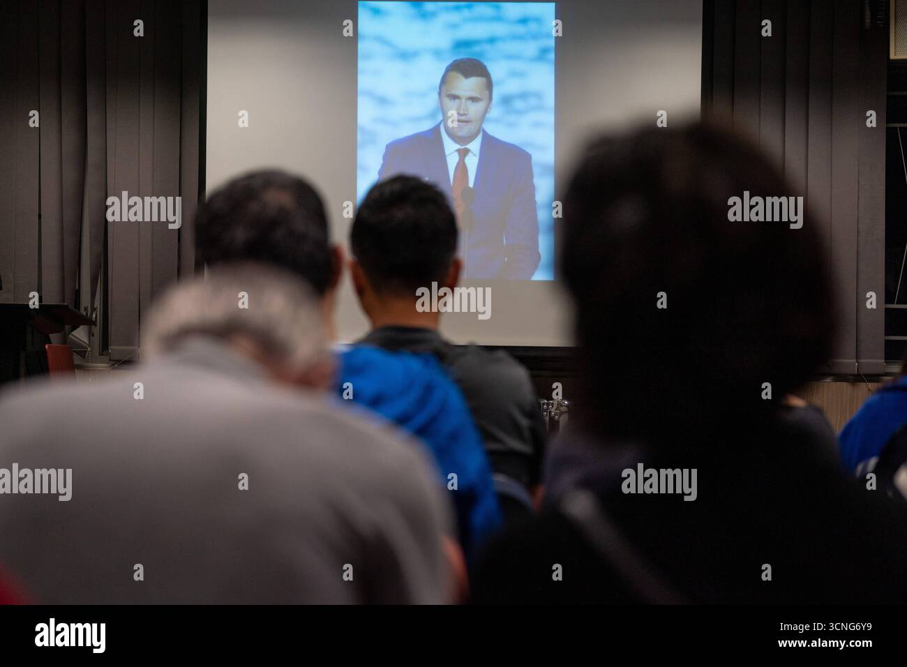 Hong Kong Vigil for Charlie Kirk People attending a Vigil for Charlie ...