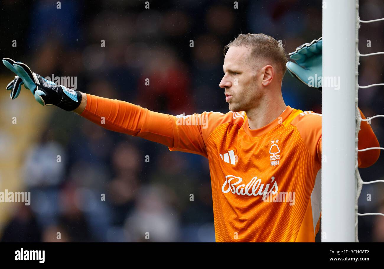 Nottingham Forest goalkeeper Matz Sels during the Premier League match ...