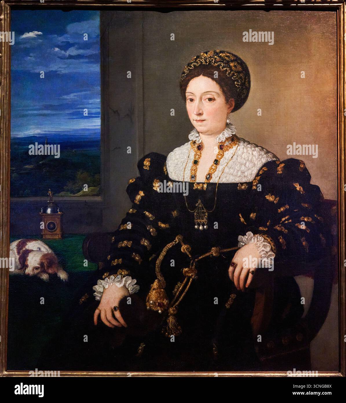 Portrait of Eleonora Gonzaga, Duchess of Urbino, 1537 circa, oil on ...