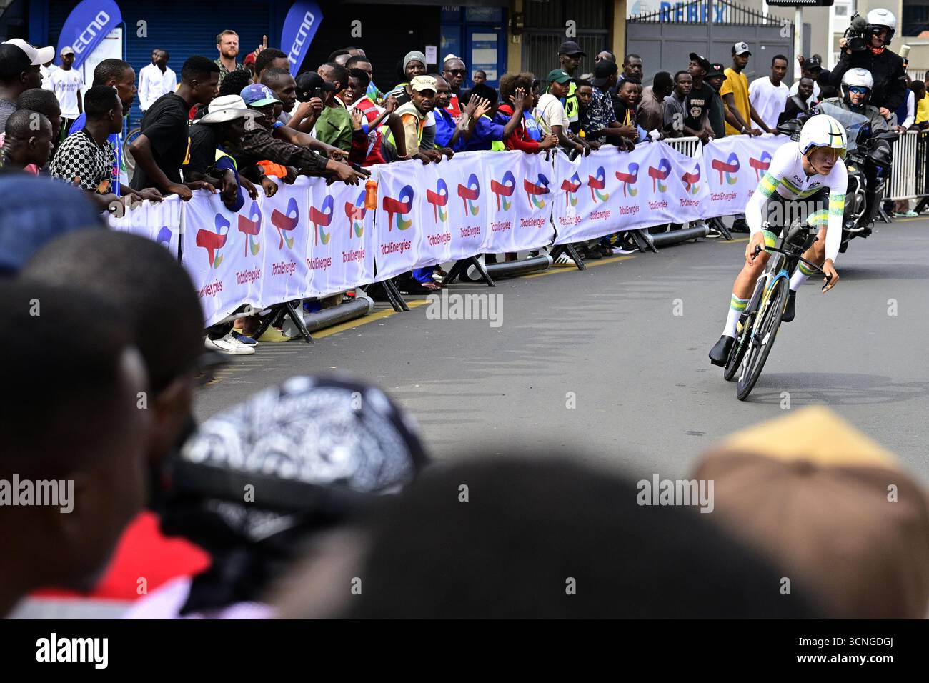 Kigali, Rwanda. 21st Sep, 2025. Australian Lucas Plapp pictured in ...