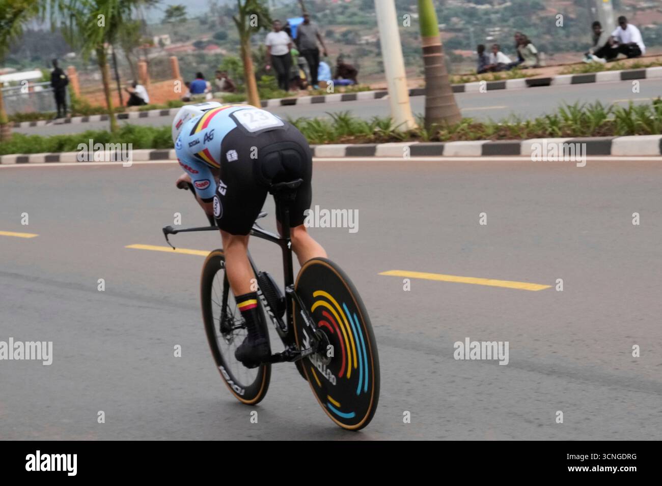 Belgium Ilan Van Wilder competes, during the men's elite individual ...