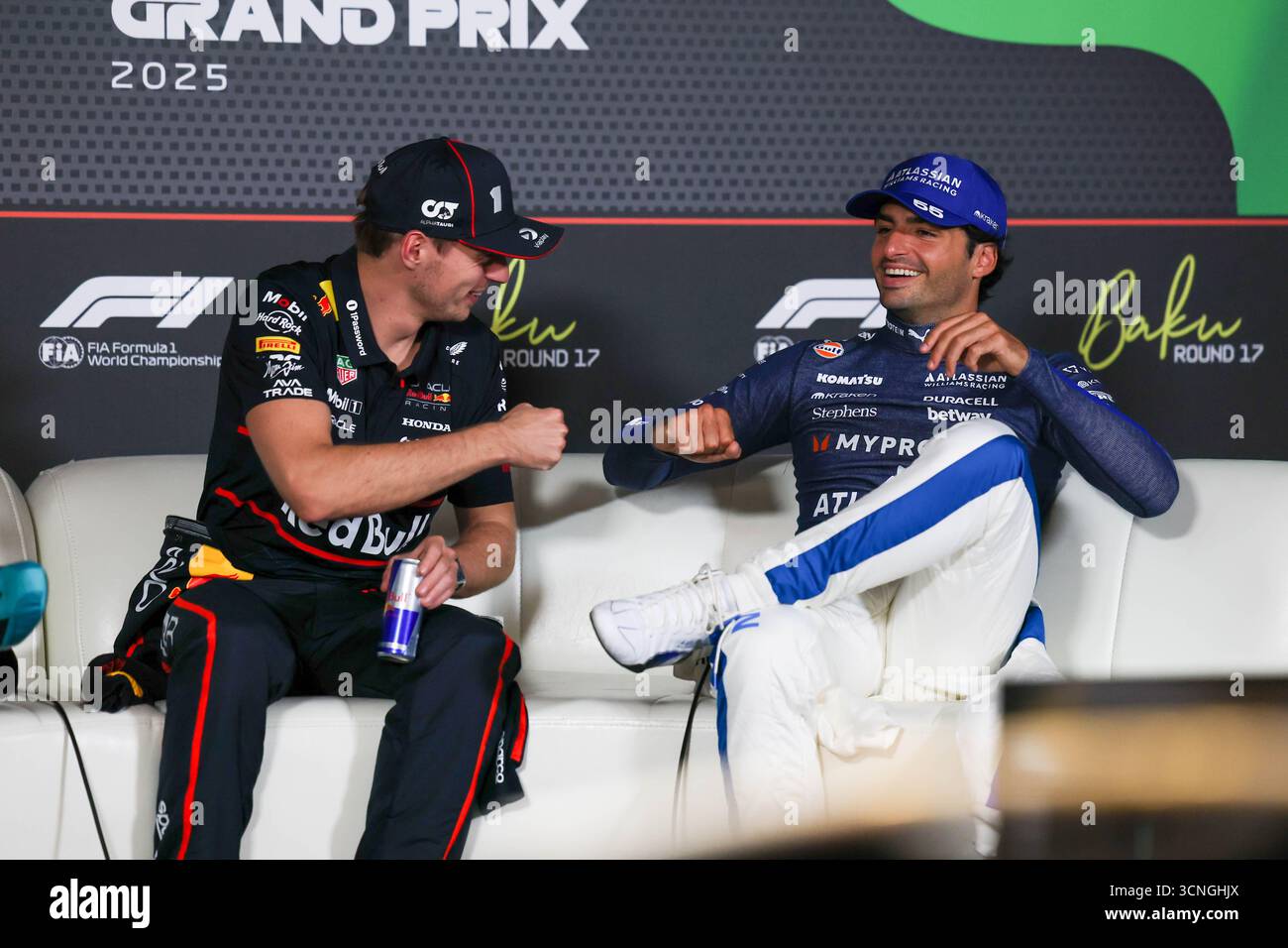 Azerbaijan GP F1 2025 on September 21 2025 at Baku, Azerbaijan - Formula 1 Max Verstappen, Red ...