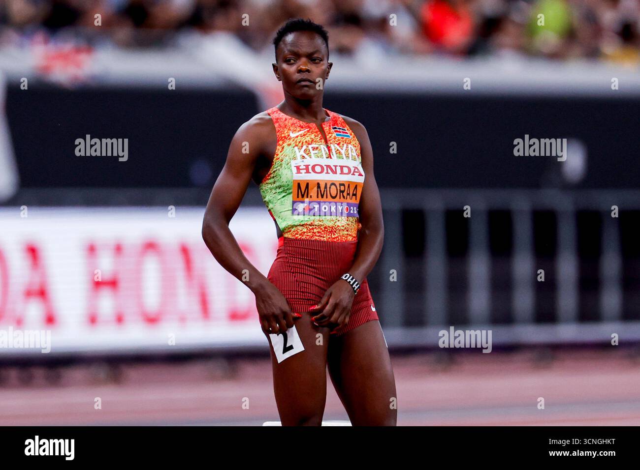 Mary Moraa of Kenya competing in the Women's 800 Metres Final during ...