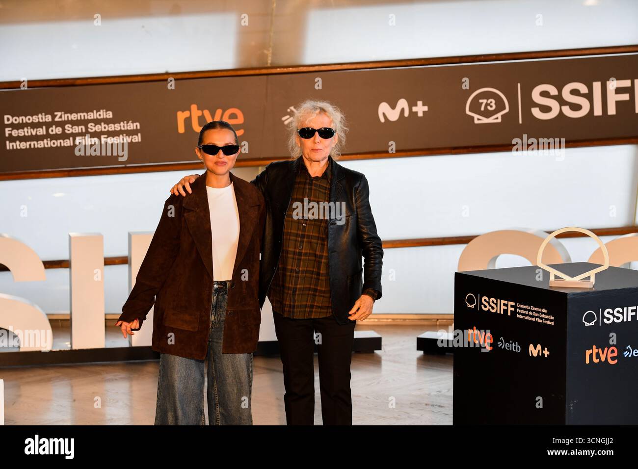 San Sebastian, Spain. 21th September 2025. Mia McKenna-Bruce and Claire ...
