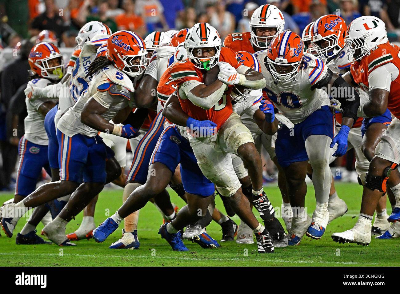 MIAMI GARDENS, FL - SEPTEMBER 20: Miami running back CharMar Brown (6 ...