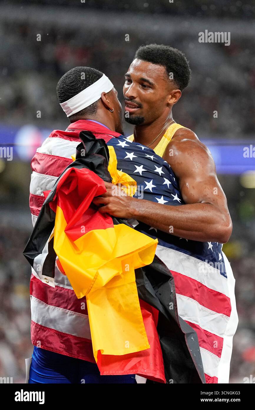 Germany's Leo Neugebauer, right, and United States' Kyle Garland ...