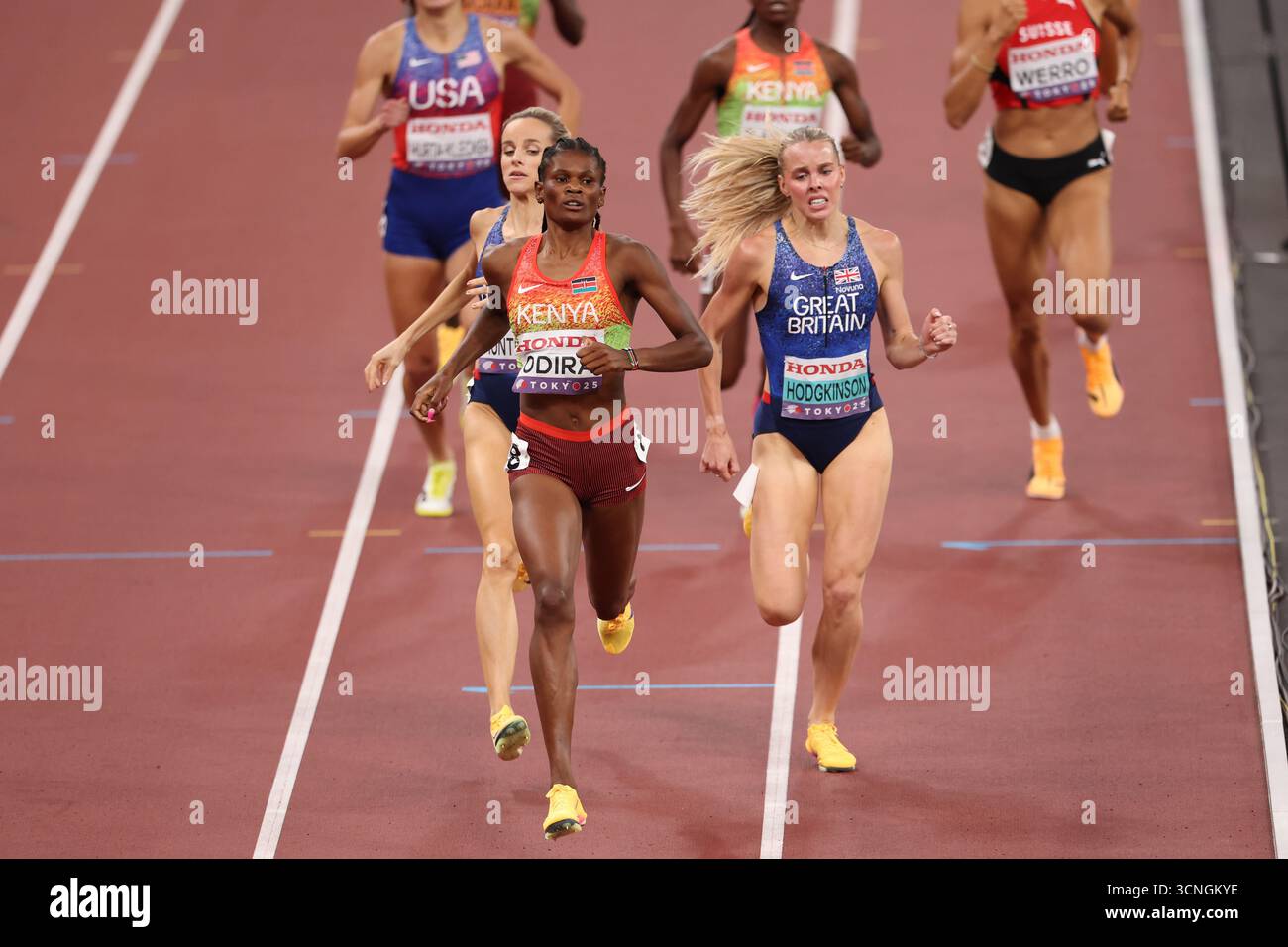 Lilian ODIRA of Kenya beats Great Britain's Georgia Hunter Bell and ...