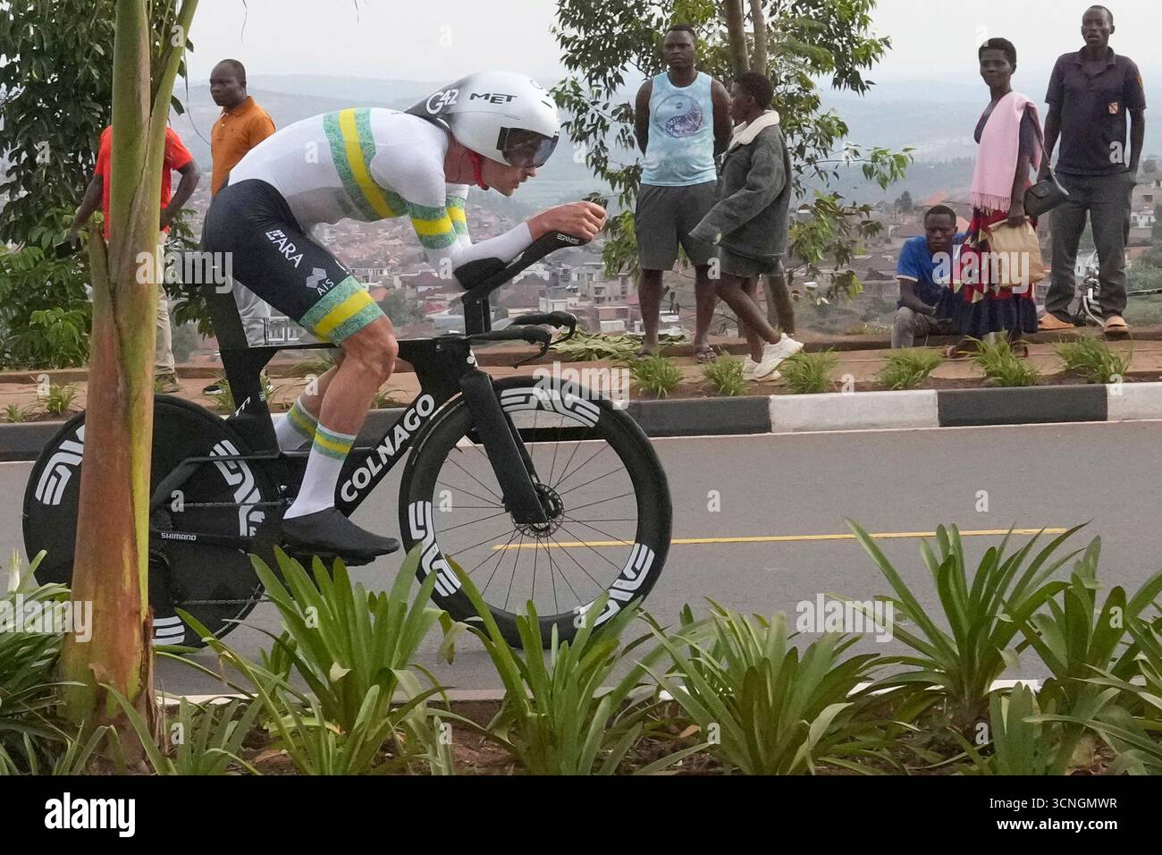 Australia's Jay Vine competes, during the men's elite individual time ...