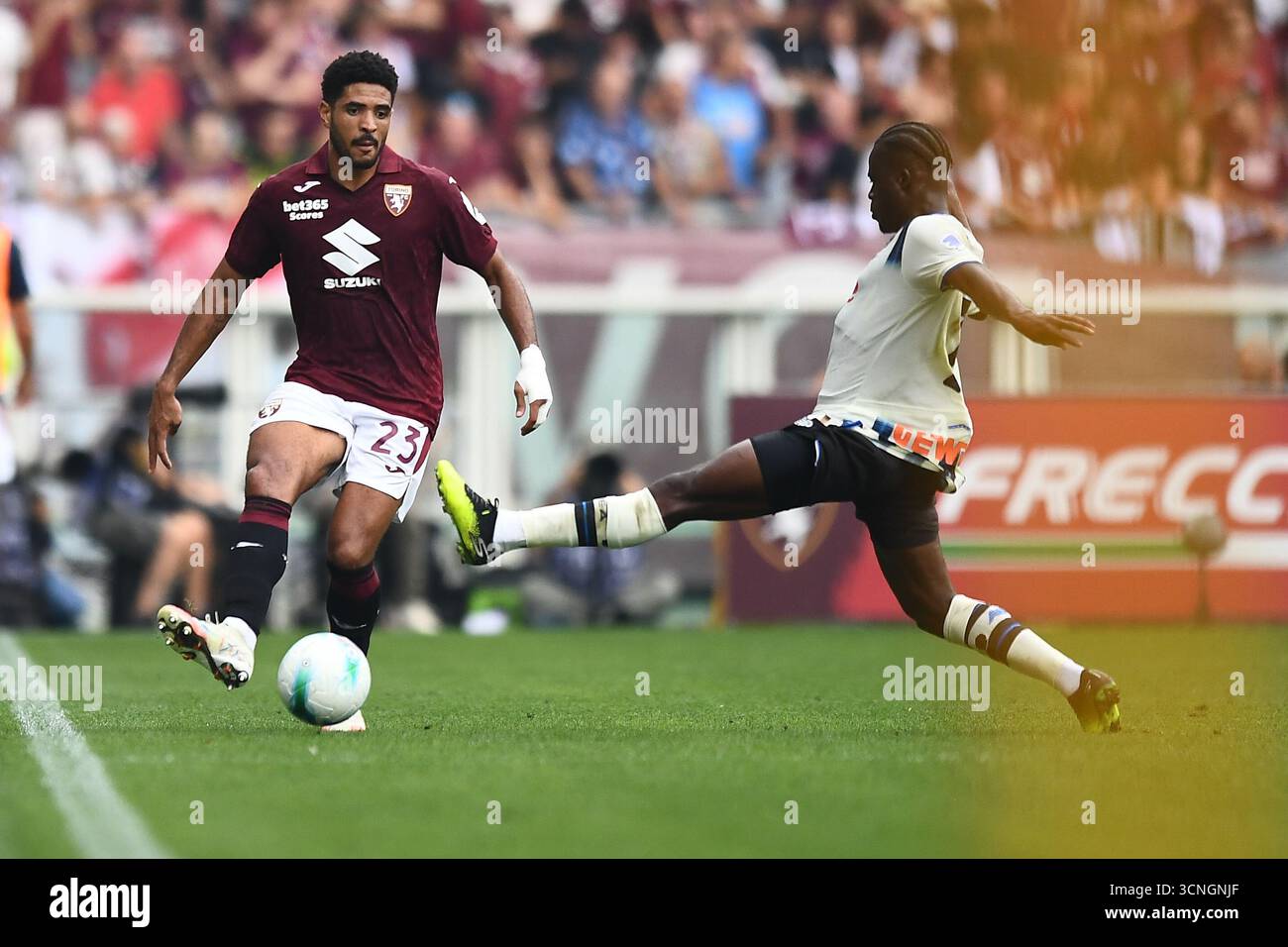 Torino’s Saul Coco during the Serie A soccer match between Torino and ...