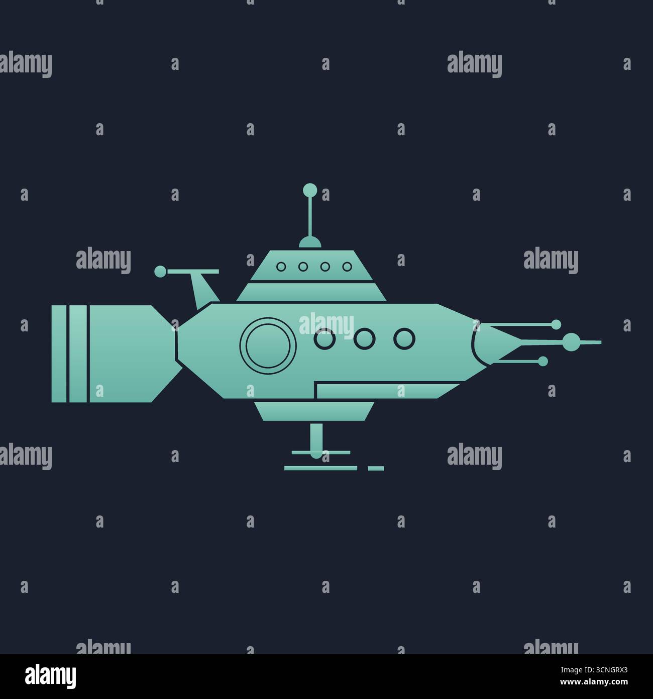 Deep sea exploration art Stock Vector Images - Alamy