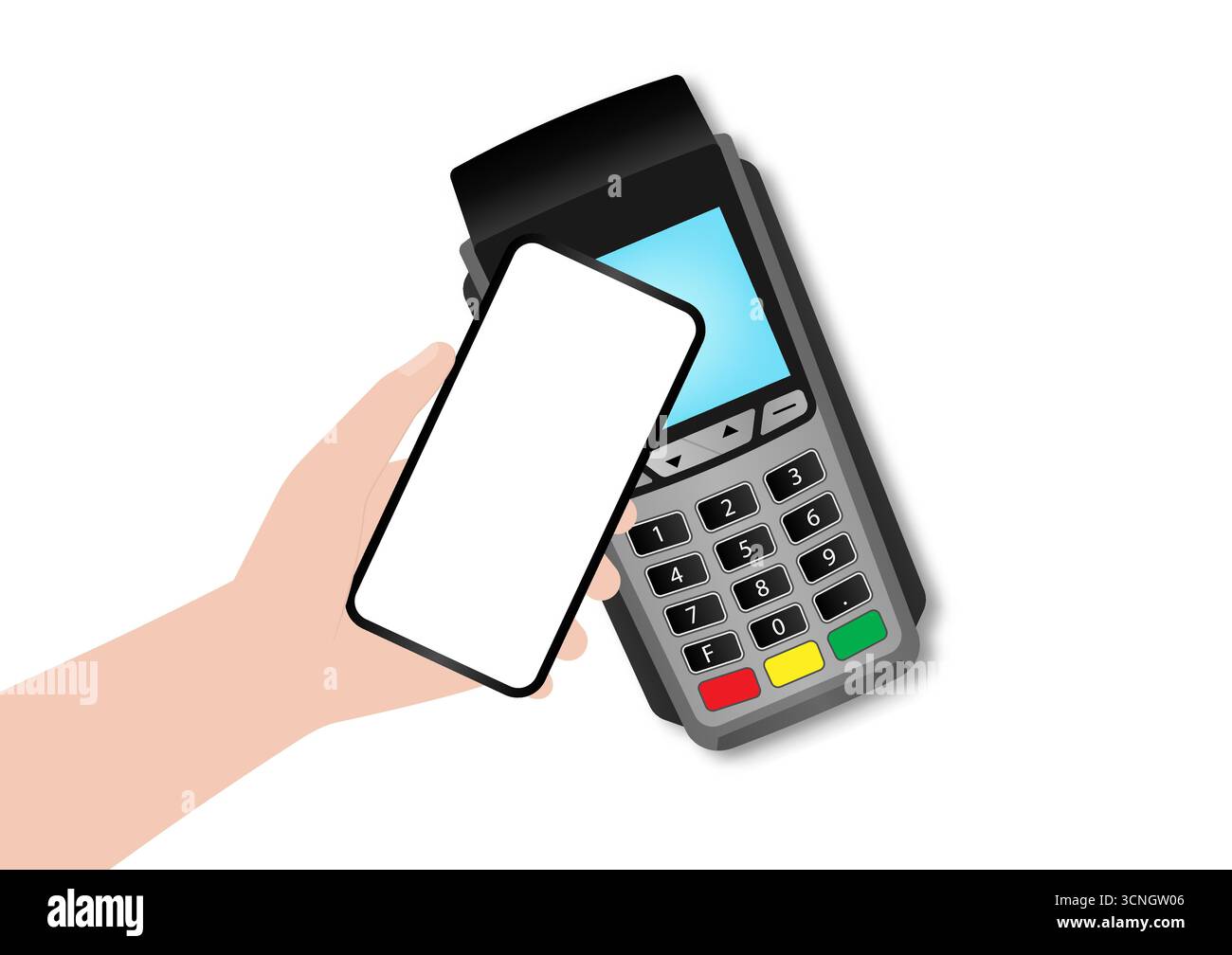 Hand Making Payment by Using Smartphone Connected to POS - Point of ...
