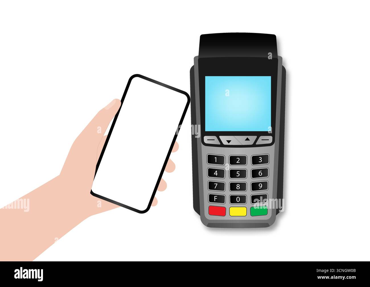 Pos point of sale system Stock Vector Images - Alamy