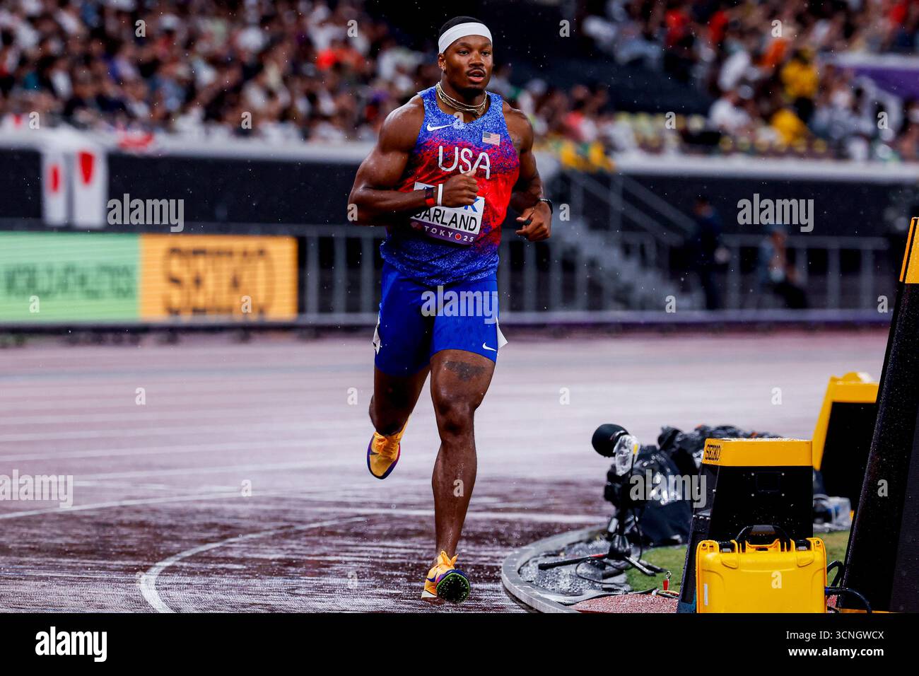 Kyle Garland of United States of America competing in the Decathlon Men ...