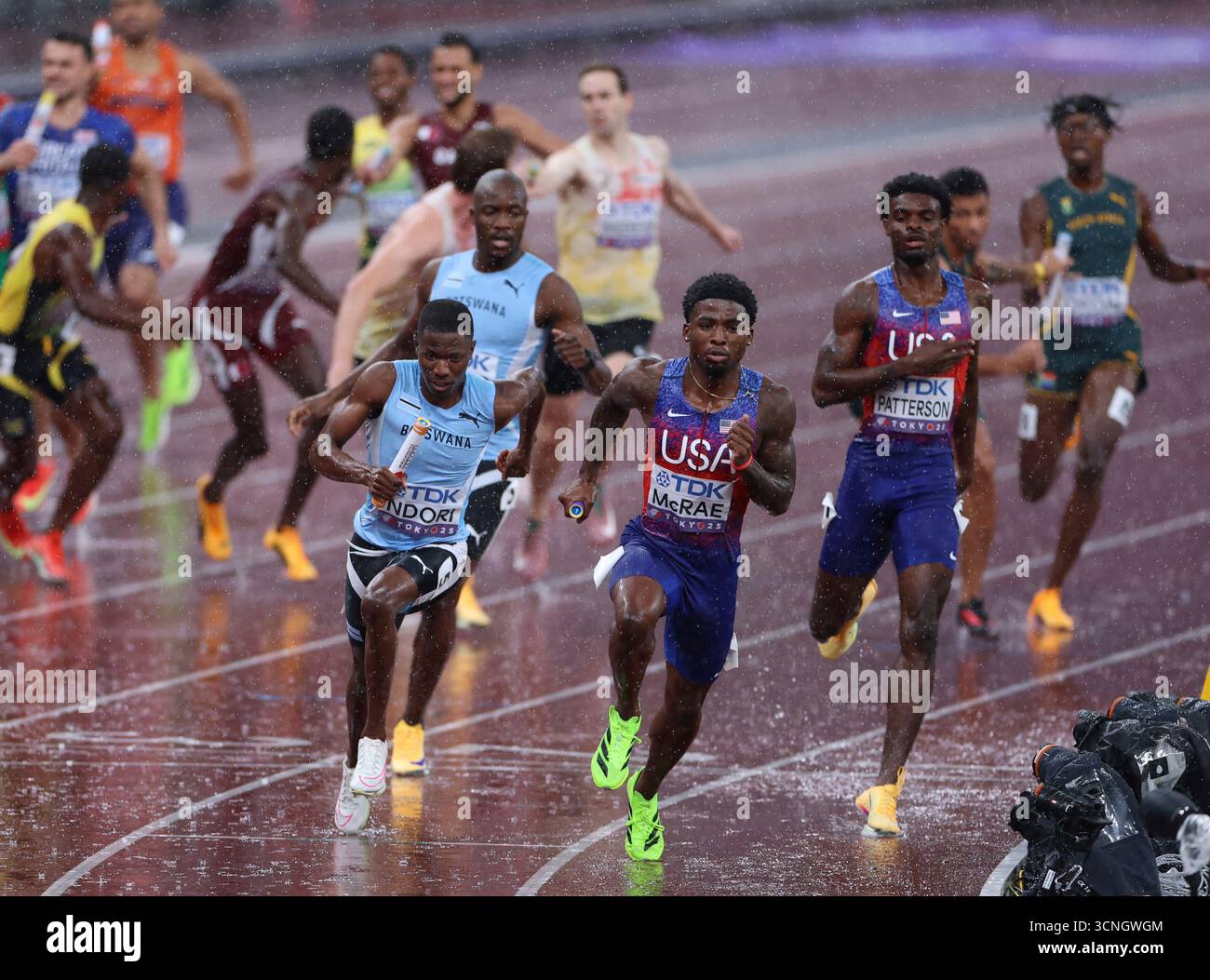 Botswana's Bayapo NDORI, United States' Khaleb MCRAE and other runners ...