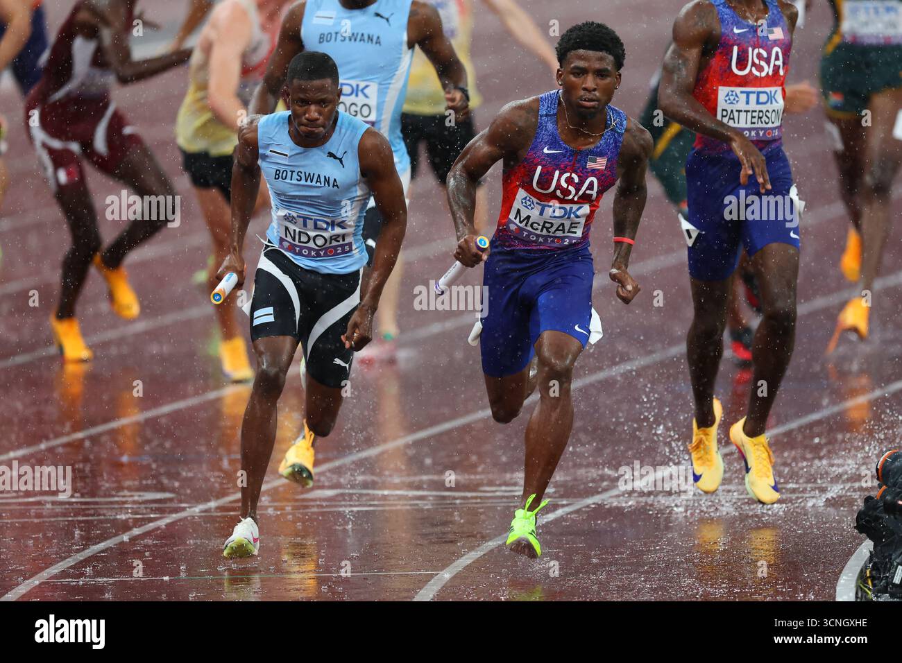(L to R) Bayapo NDORI (BOT), Khaleb MCRAE (USA), SEPTEMBER 21, 2025 ...