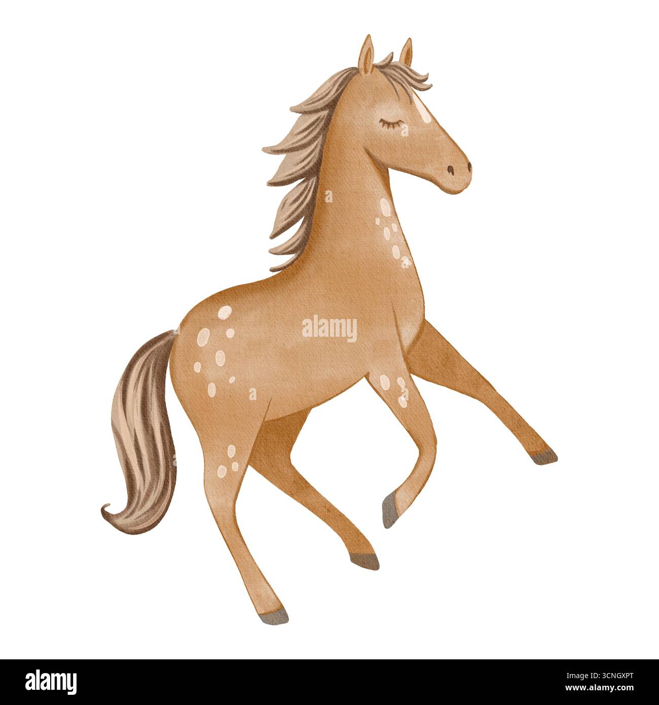 Childrens drawing horse cute Cut Out Stock Images & Pictures - Alamy