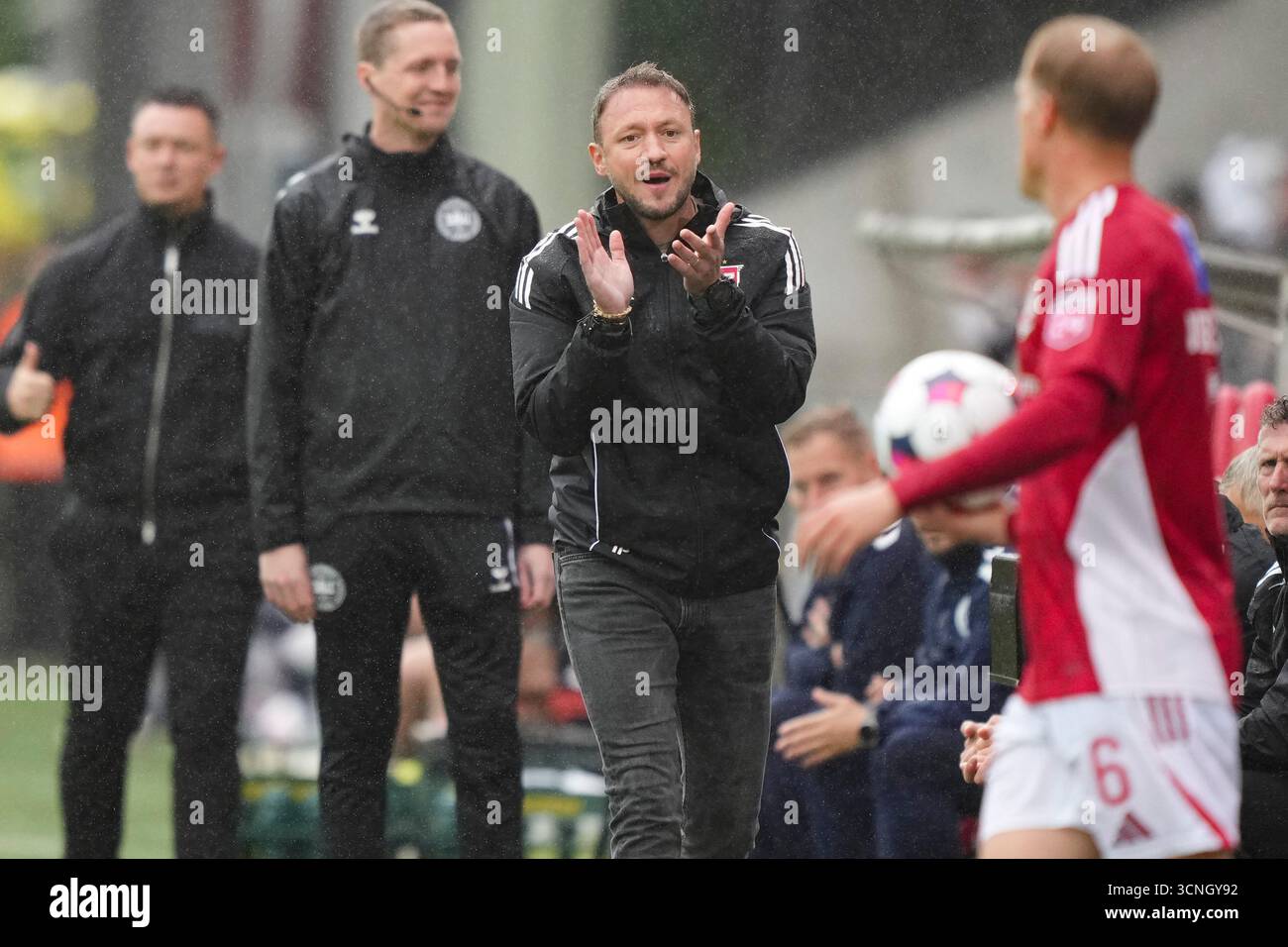 Ivan Prelec coaches VB during the Superliga match between Vejle ...