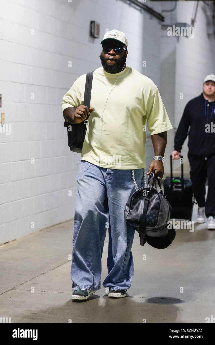 Indianapolis Colts defensive tackle Neville Gallimore arrives at Nissan ...