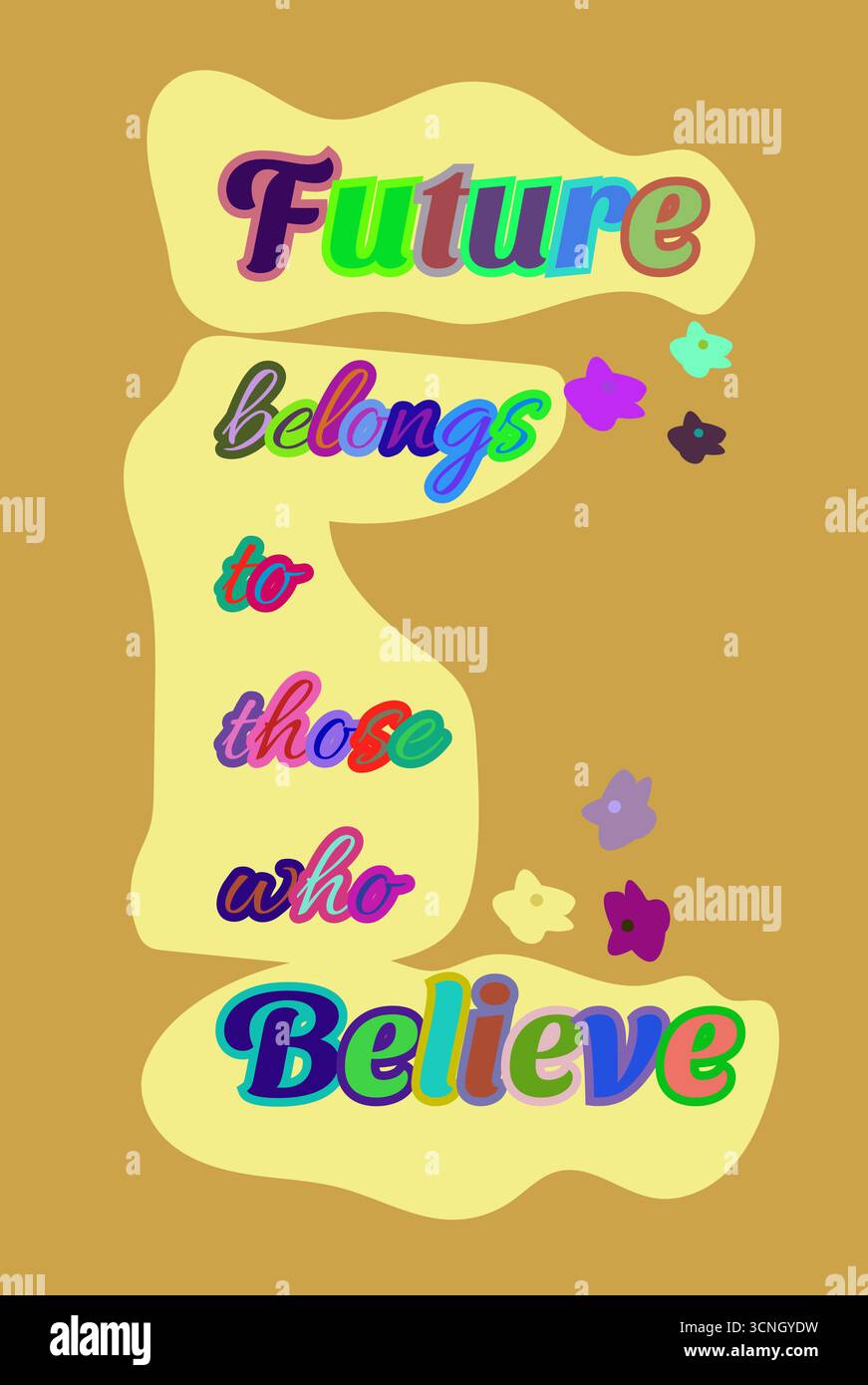 Poster features text Stock Vector Images - Alamy