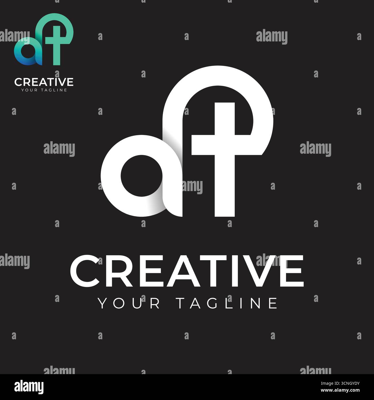 Gradient style letter icon Stock Vector Images - Alamy