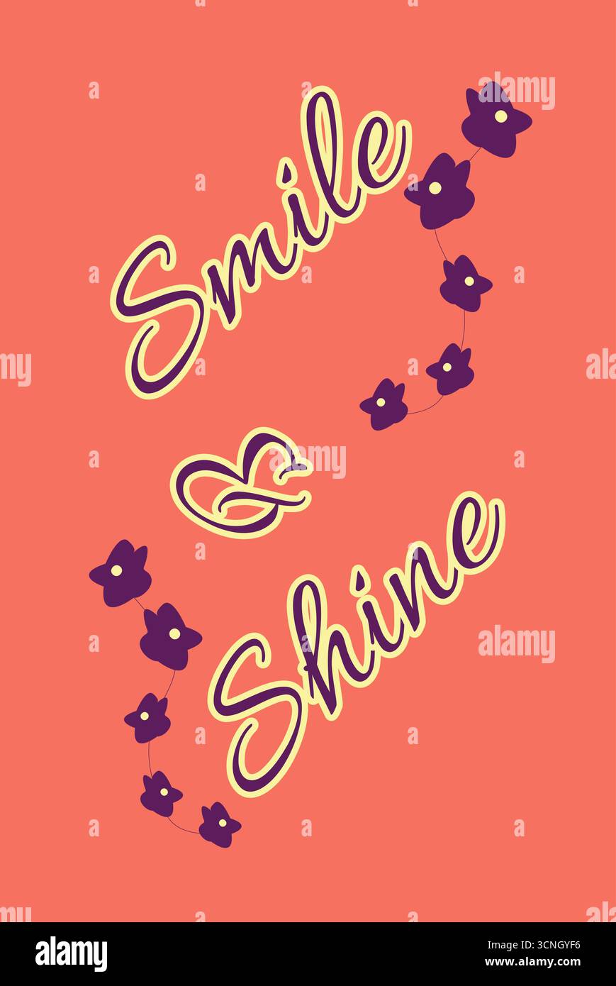 Typography smile vector on Stock Vector Images - Alamy