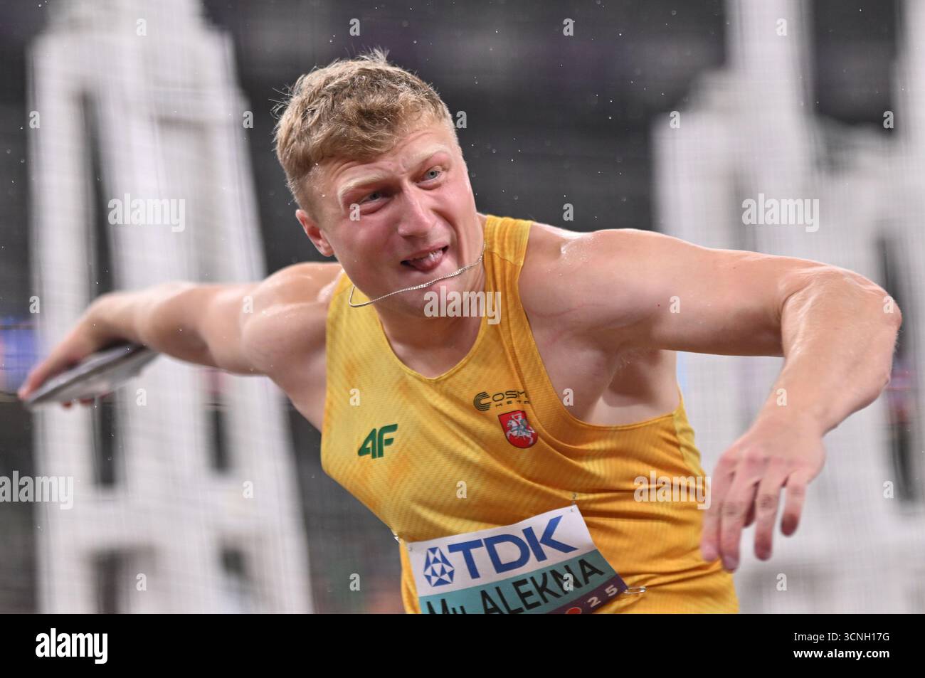 Tokyo, Japan. 21st Sep, 2025. Martynas Alekna of Lithuania competes ...