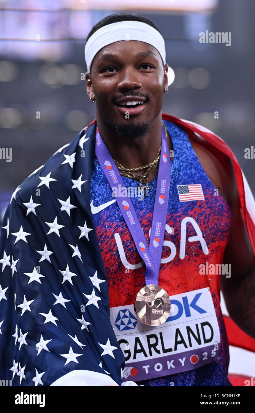 (250921) -- TOKYO, Sept. 21, 2025 (Xinhua) -- Kyle Garland of of the ...