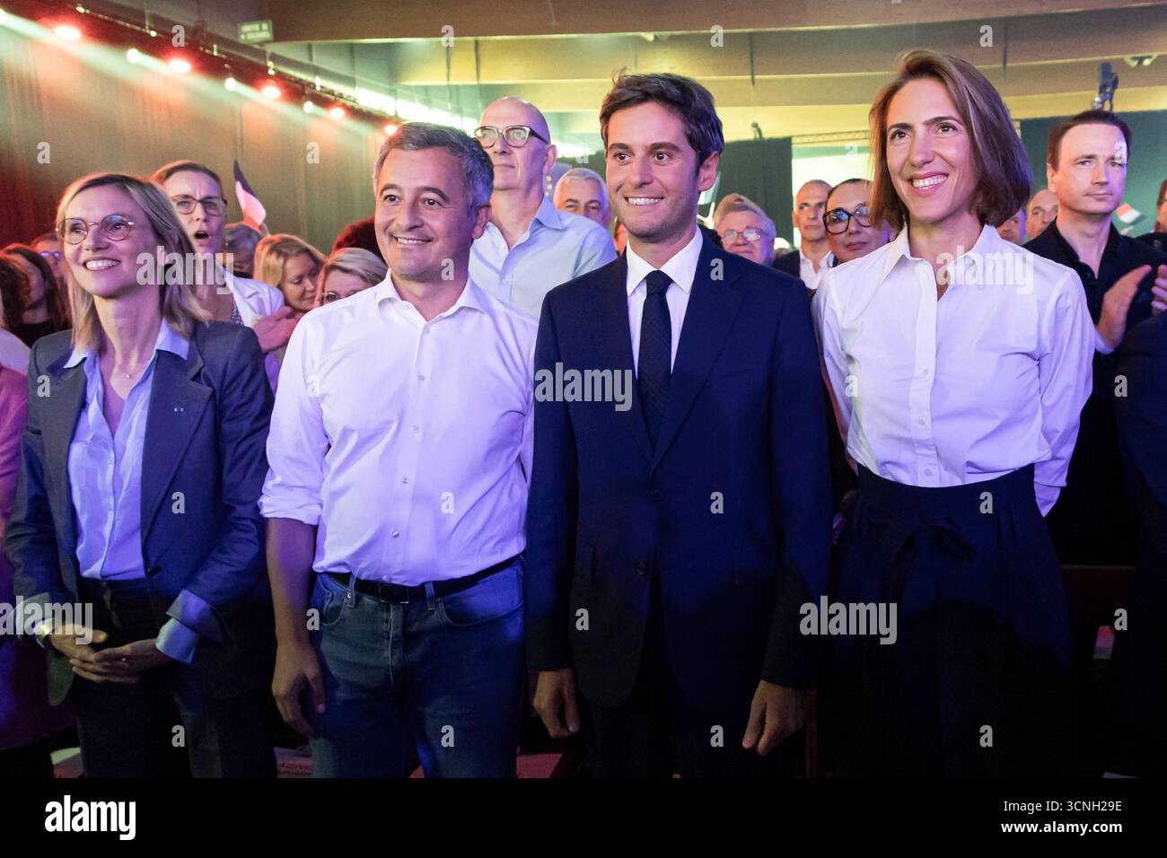 Agnes Pannier-Runacher, Gerald Darmanin, Gabriel Attal and Valerie ...