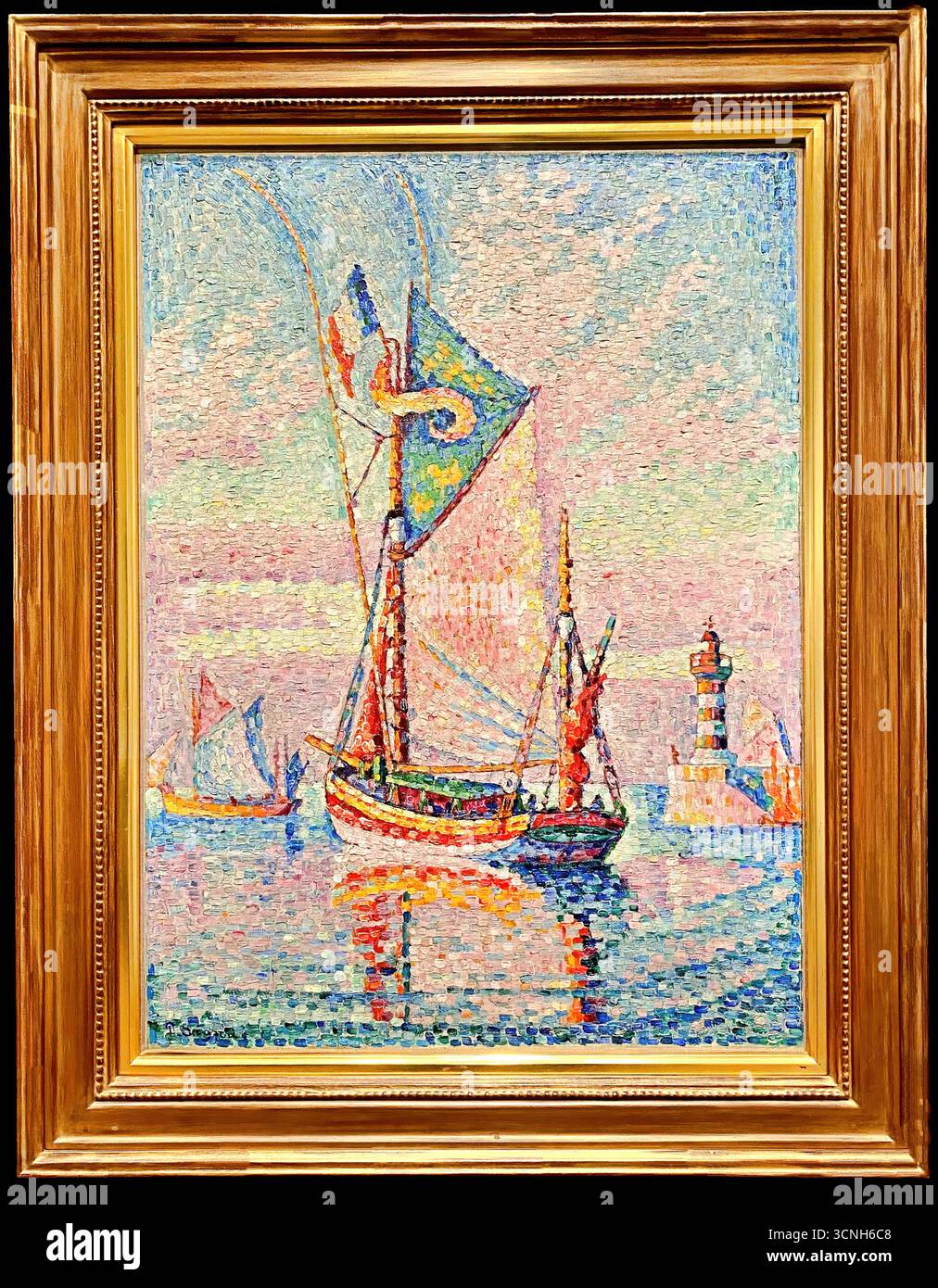 Paul Signac Port Of Concarneau 1925 Neo Impressionist Pointillist paul-signac-port-of-concarneau-1925-neo-impressionist-pointillist