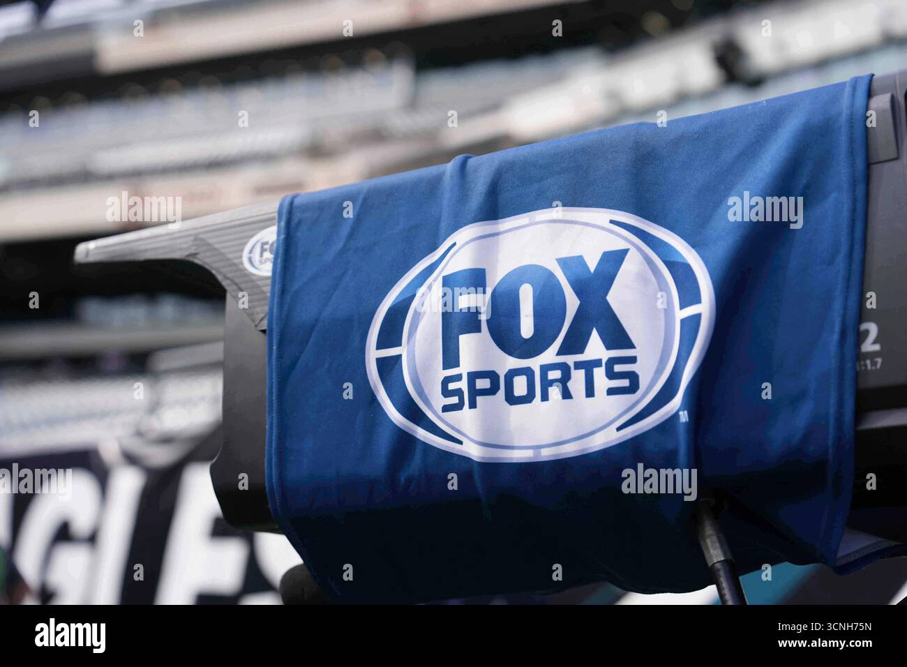 A Fox Sports camera is seen before an NFL football game between the ...