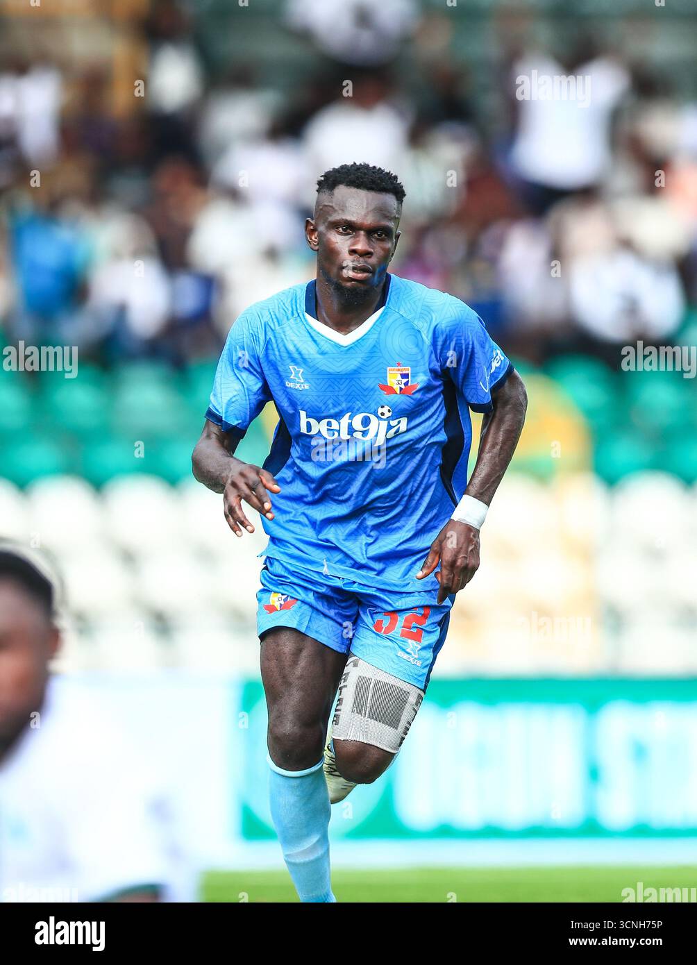 Ogun State, Nigeria. 21st September, 2025, Ebuka Anthony scores for Remo Stars in Remo Stars vs ...